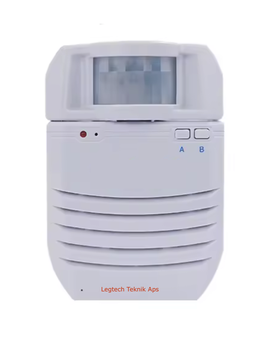 Dørklokke / kundemelder med indbygget sensor - Dør-sensor / Klokke - Legtech Teknik Aps