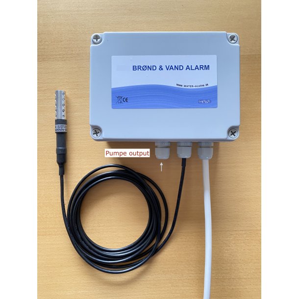 PUMPE STYRING MED VAND-SENSOR - SMS PUMPESTYRING OG ALARM - Legtech Teknik Aps